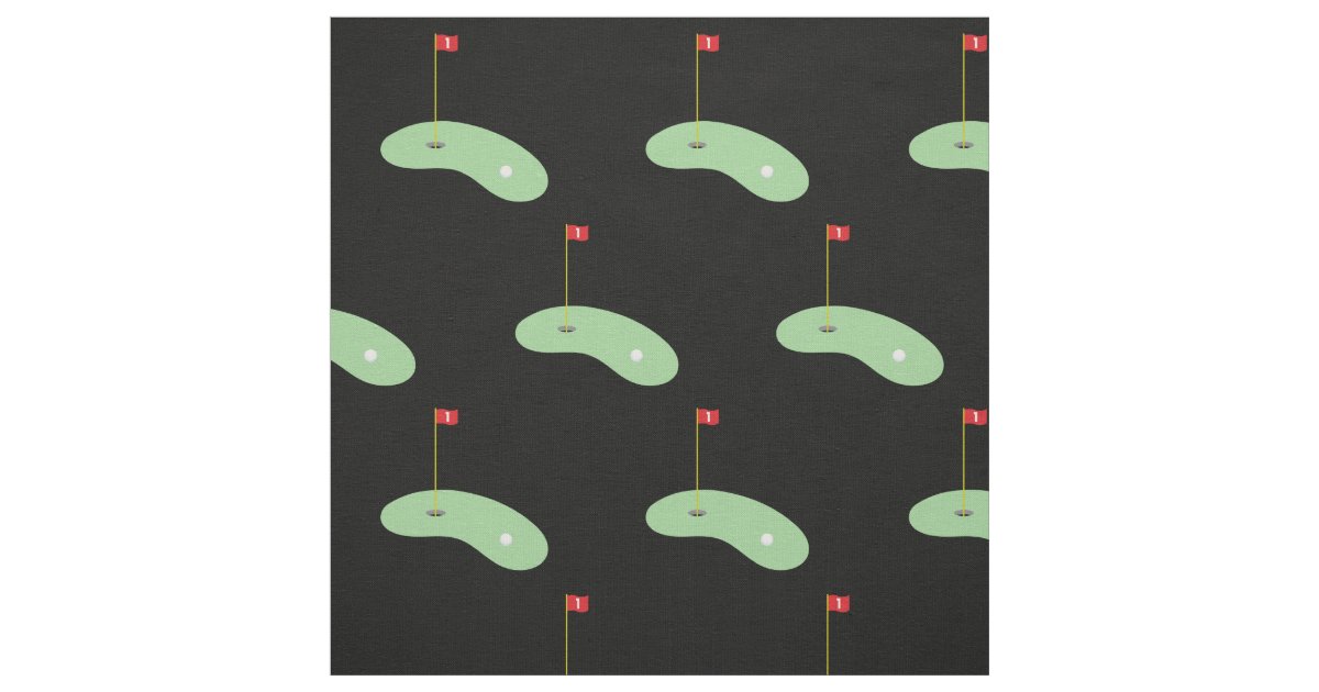 Golf Course Sports Fabric | Zazzle