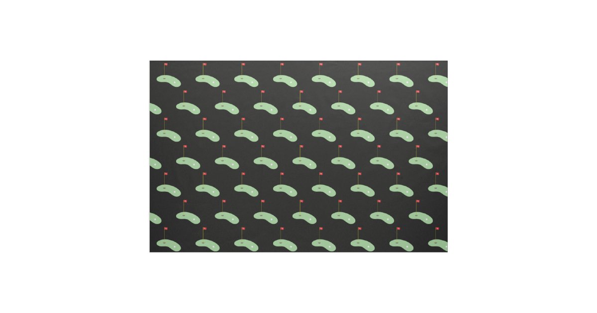 Golf Course Sports Fabric | Zazzle