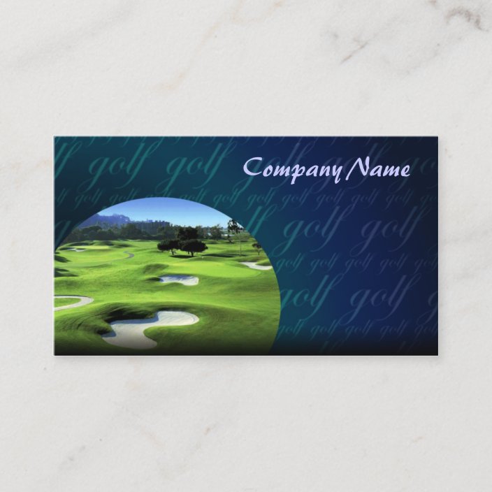Golf Courses Business Card | Zazzle.com