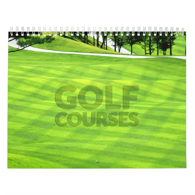 Golf Courses Wall Calendar | Zazzle
