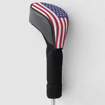 Golf Driver Cover with Flag of USA | Zazzle