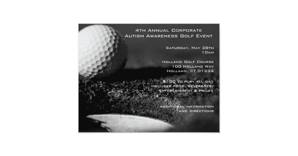 Golf Event Party Invitations | Zazzle.com