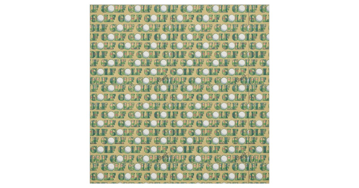Golf Fabric | Zazzle