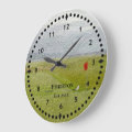 Golf Fairway Scene Large Clock | Zazzle