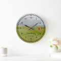 Golf Fairway Scene Large Clock | Zazzle
