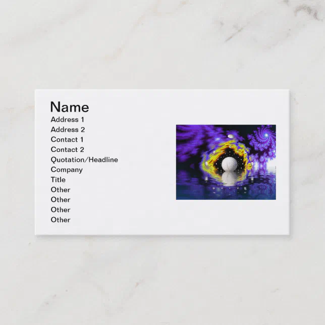Golf Fantasy Business Card | Zazzle