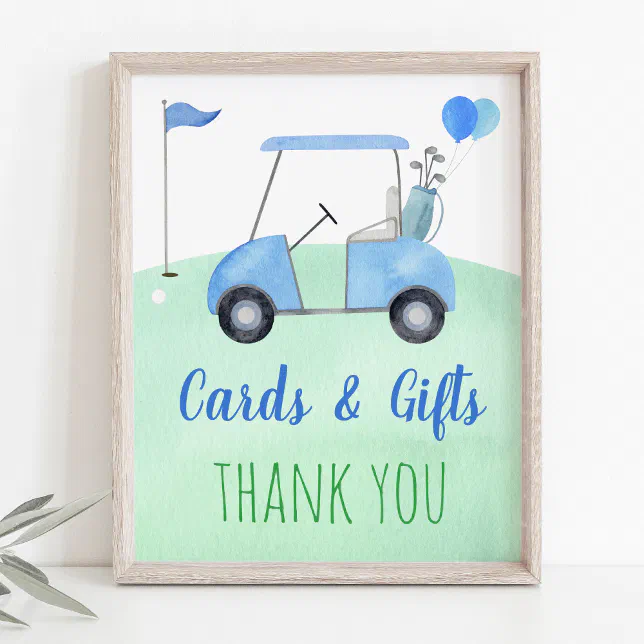 Golf First Birthday Par-tee Cards & Gifts Sign | Zazzle