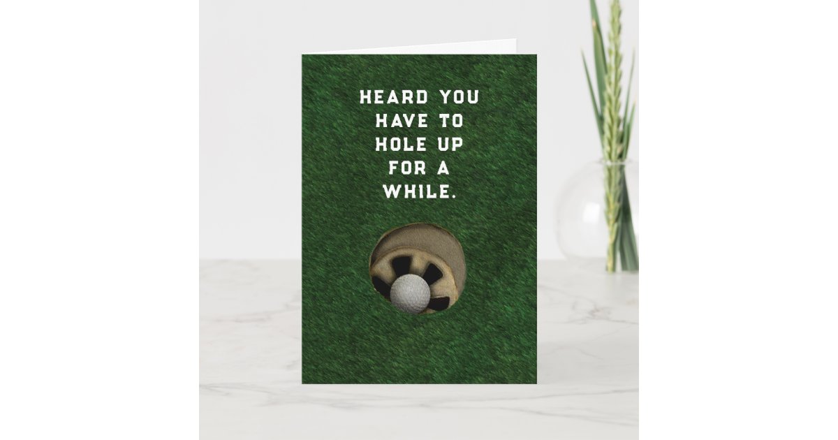 Golf Get Well Soon Card | Zazzle