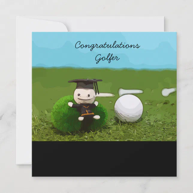 Golf Graduation Card | Zazzle