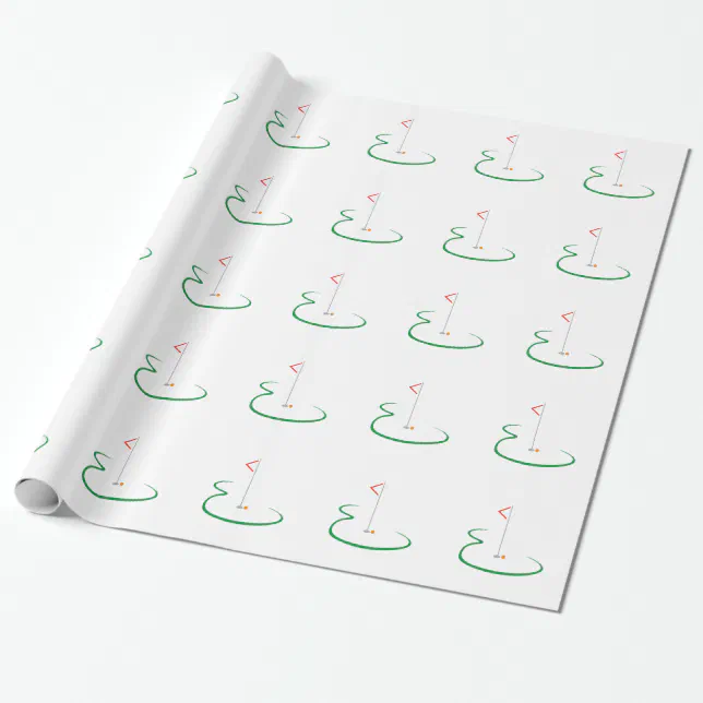 Golf Green Wrapping Paper | Zazzle
