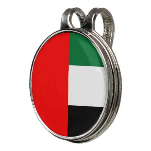 Golf Hat clip and Ball Marker UAE flag | Zazzle