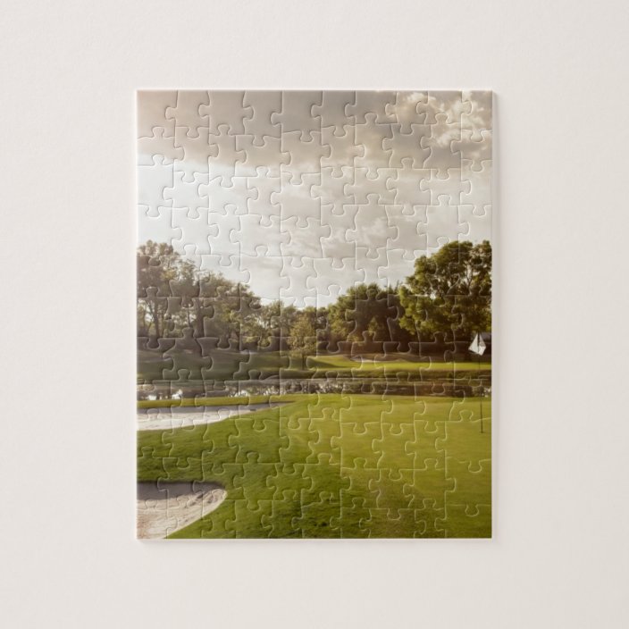 Golf hole jigsaw puzzle | Zazzle.com