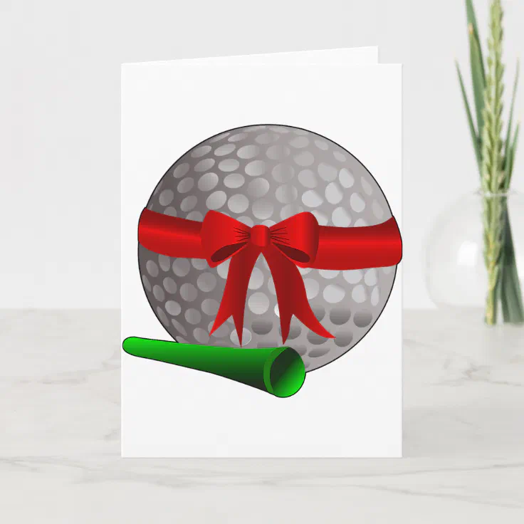 Golf Holiday Card | Zazzle