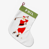 Golf Holidays Large Christmas Stocking | Zazzle