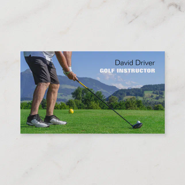 golf instructor business card | Zazzle