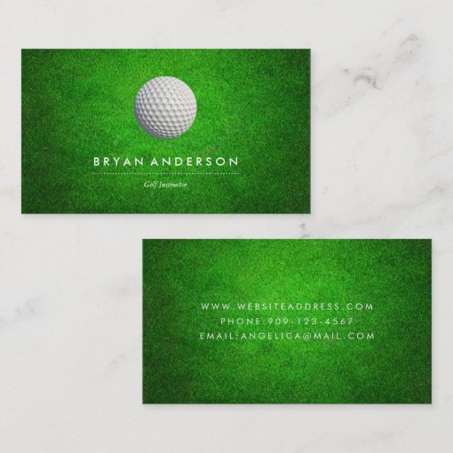 Golf Instructor Business Card | Zazzle