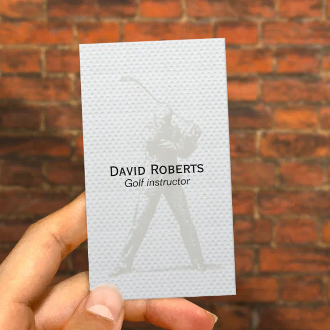 Golf Instructor Professional Business Card | Zazzle
