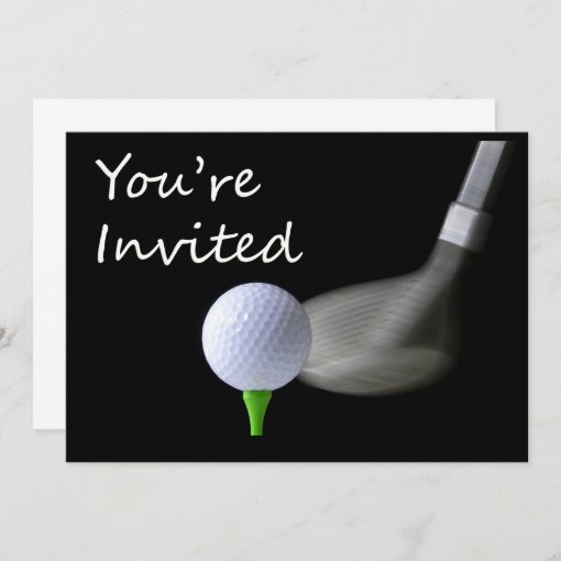 Golf Invitation | Zazzle