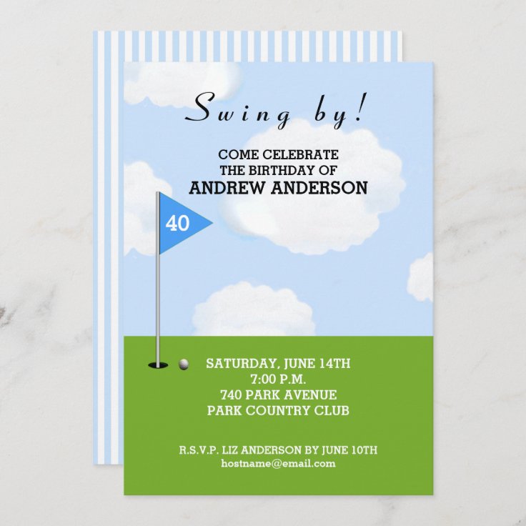 Golf Invitations | Zazzle