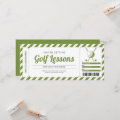 Golf Lesson Golfing Gift Certificate Voucher Invitation | Zazzle
