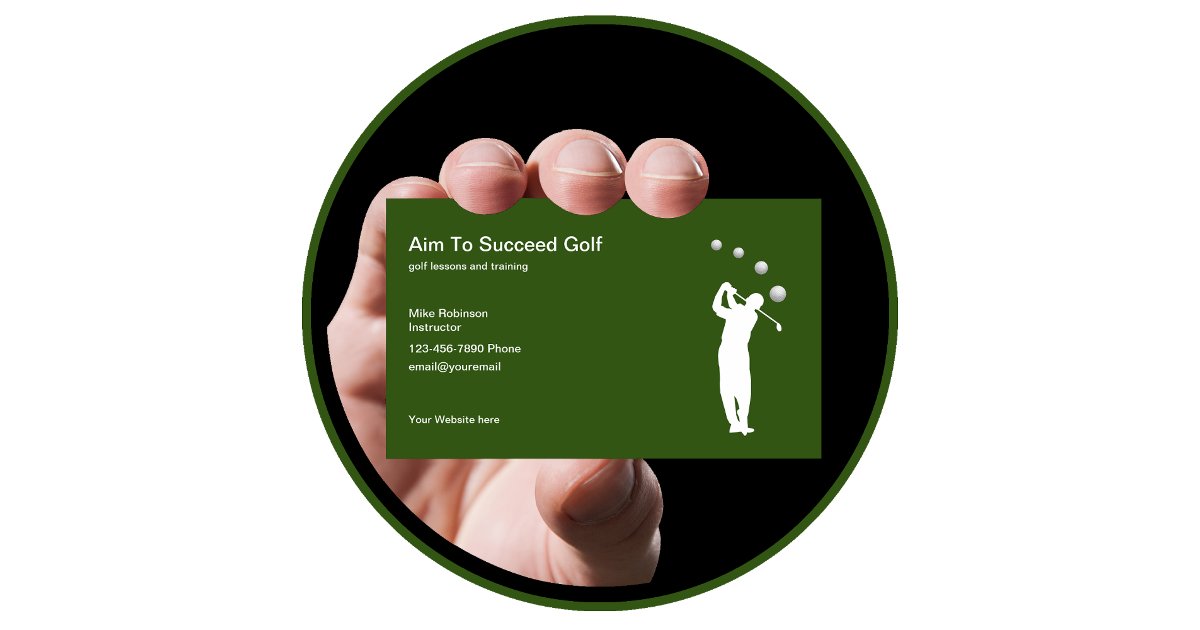 Golf Lessons And Training Class Business Card | Zazzle