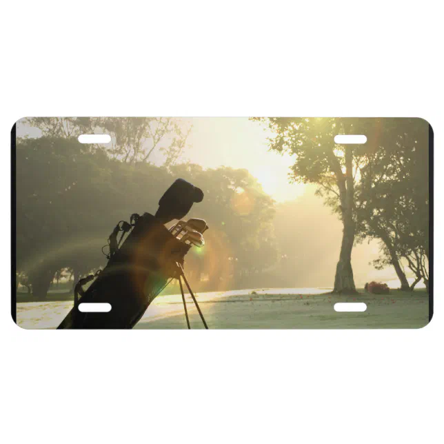 Golf License Plate | Zazzle