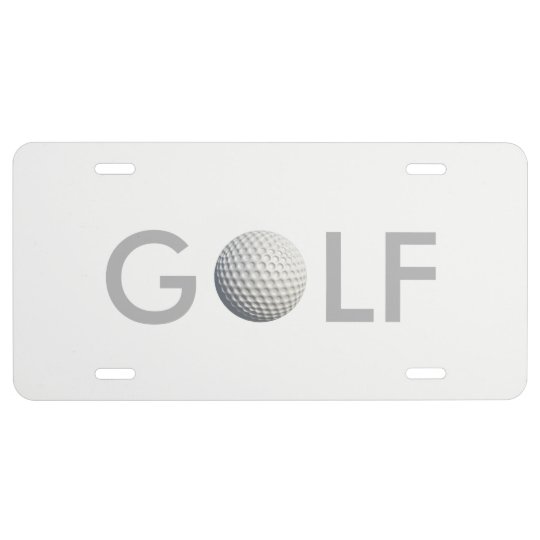 Golf License Plate | Zazzle.com