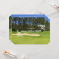 Golf Memorial Service Add Your Own Photo Golfer Invitation | Zazzle