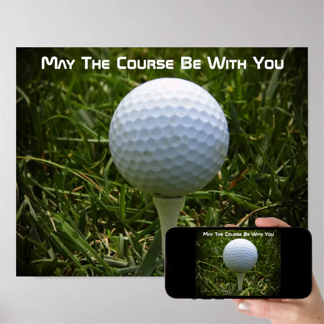 Golf Motivational Fun Poster! Poster | Zazzle