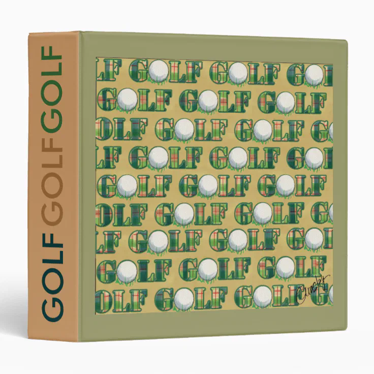 GOLF- multi-purpose binder | Zazzle