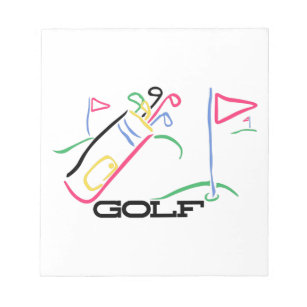 Golf Notepads | Zazzle