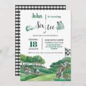 Golf Party 60th Birthday Turning Sixty Invitation | Zazzle