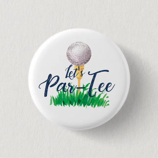 Golf Party Button | Zazzle