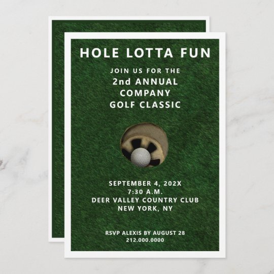 Golf Party Event Invitation | Zazzle.com