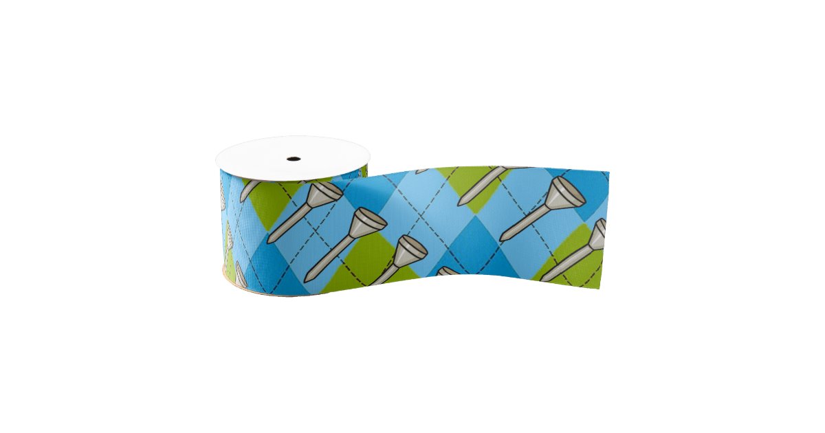 Golf Party Grosgrain Ribbon | Zazzle