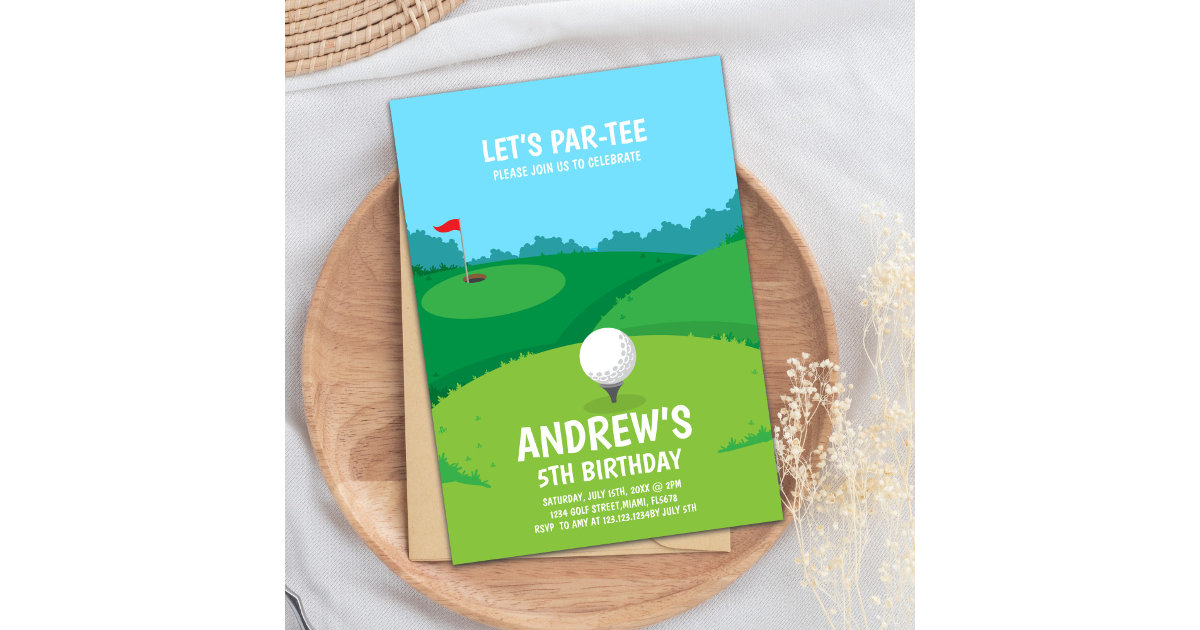 Golf Party Invitations | Zazzle