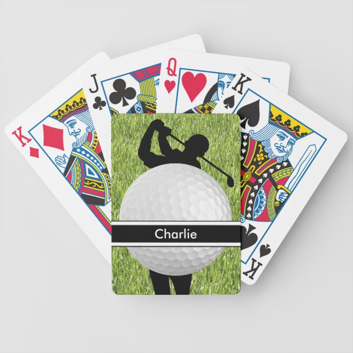 Golf Personalized Playing Cards | Zazzle.com