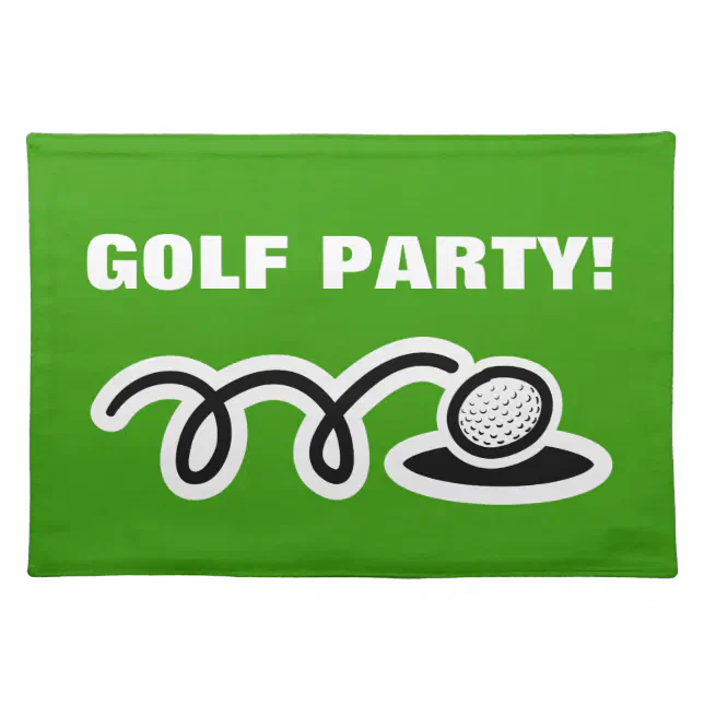 Golf placemats for themed golfing party | Custom | Zazzle