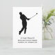 Golf Player Bereavement Sympathy Funeral Memorial Thank You Card | Zazzle