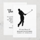 Golf Player Bereavement Sympathy Funeral Memorial Thank You Card | Zazzle