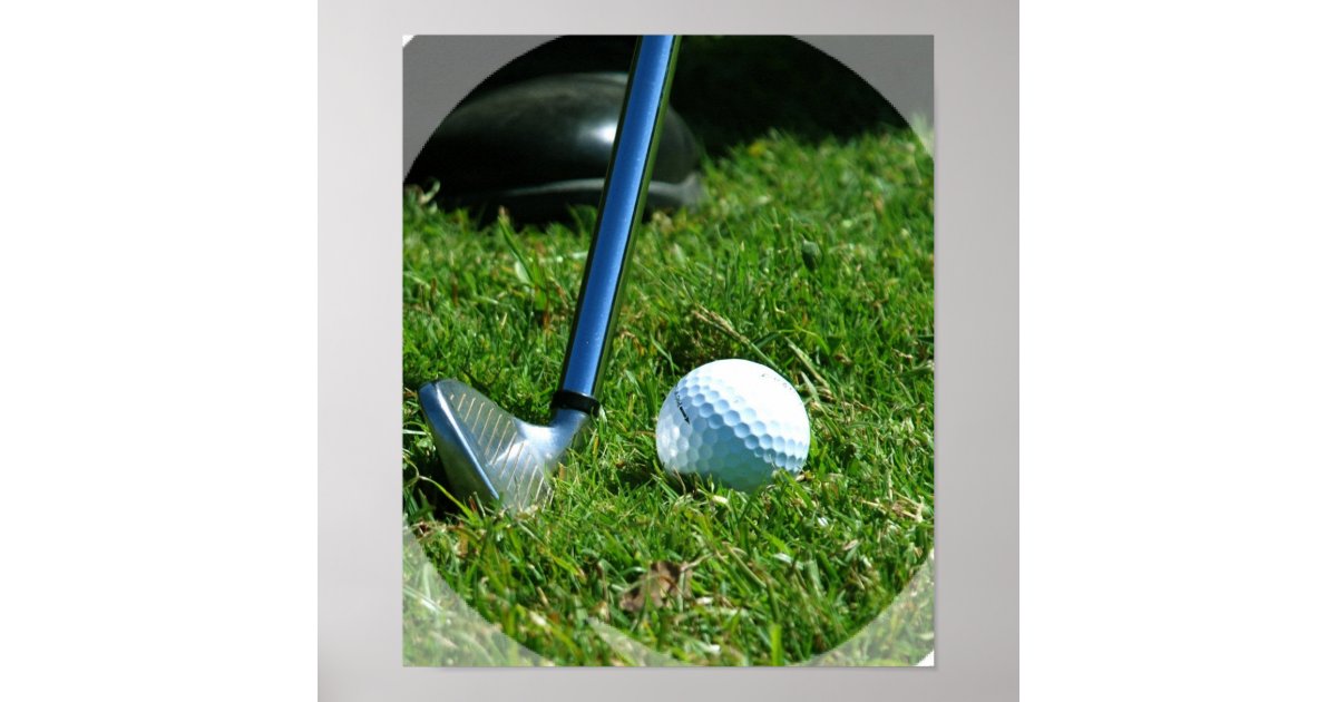 Golf Putt Poster | Zazzle