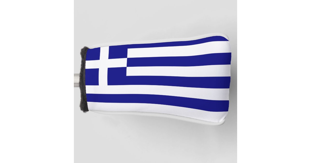 Golf Putter Cover with Flag of Greece | Zazzle
