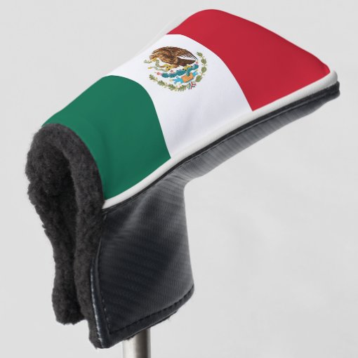 Golf Putter Cover with Flag of Mexico | Zazzle