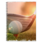 Golf Ball on Course Notebook | Zazzle.com