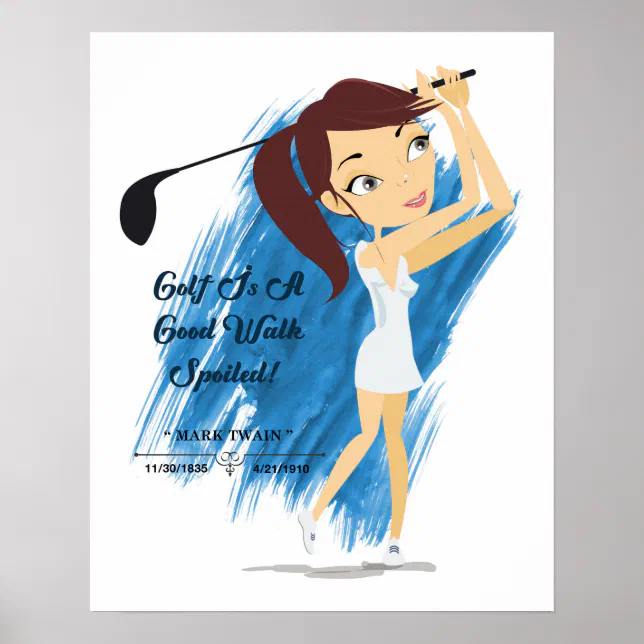 Golf Quote Poster | Zazzle