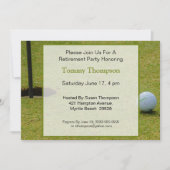 Golf Retirement Invitation | Zazzle