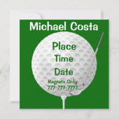 Golf Retirement Invitations TEMPLATE | Zazzle