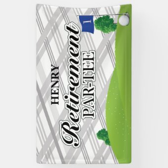 Golf Retirement Party Banner | Zazzle