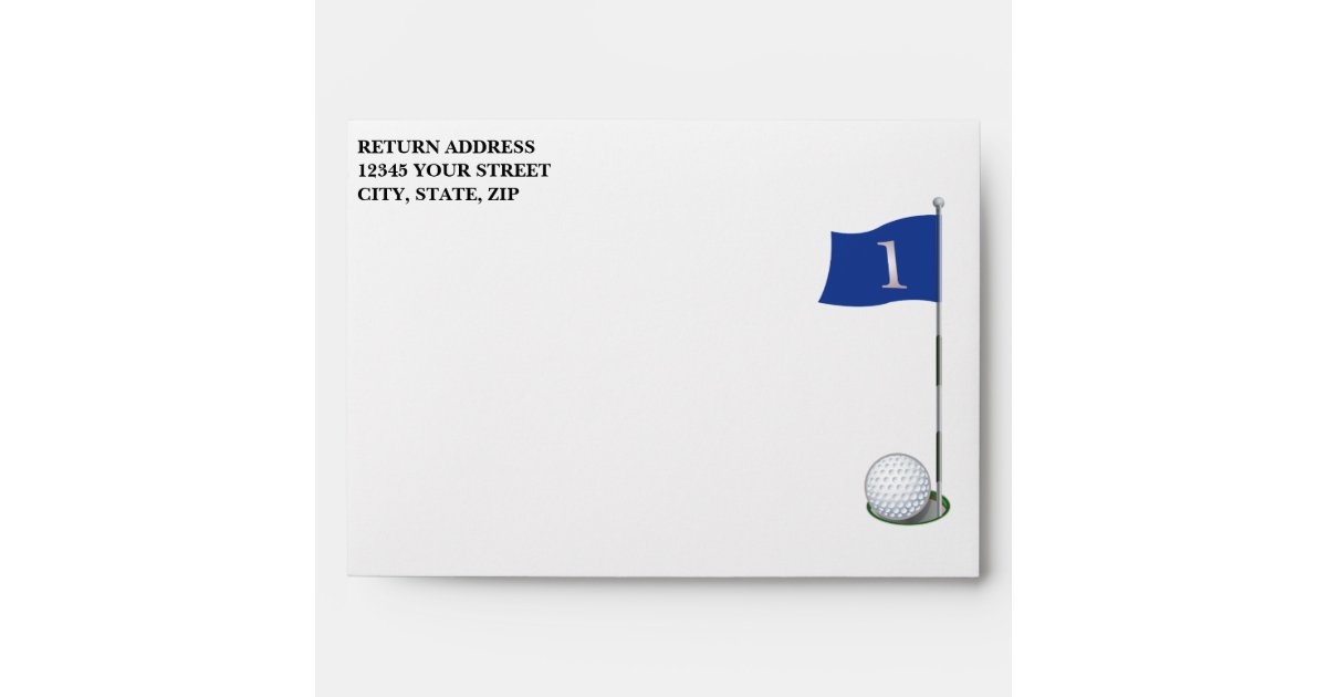 Golf Retirement Party Envelopes | Zazzle