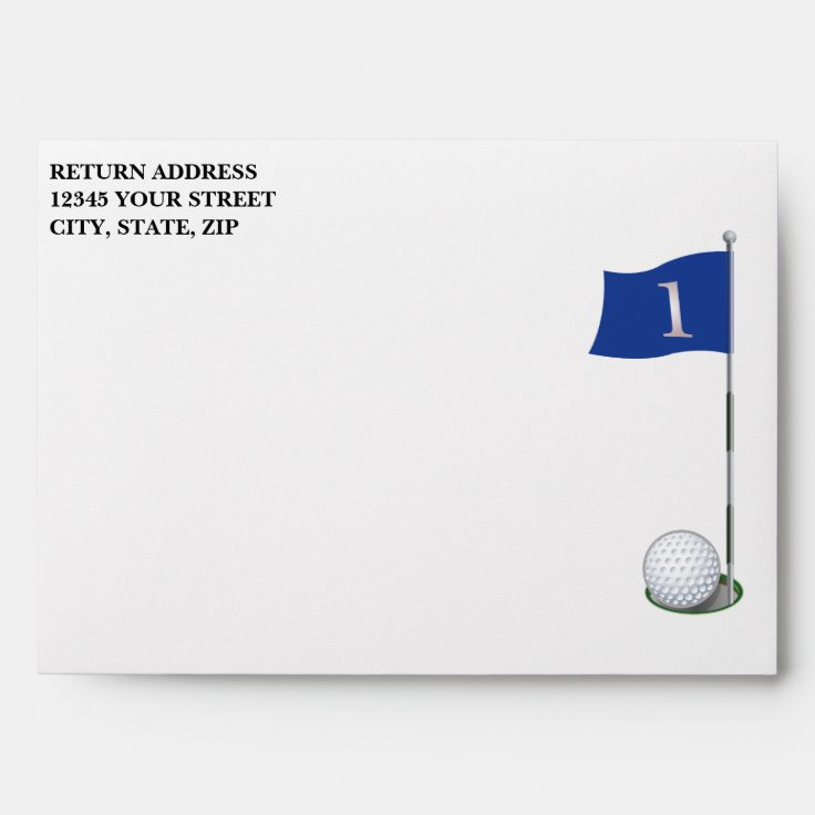 Golf Retirement Party Envelopes | Zazzle